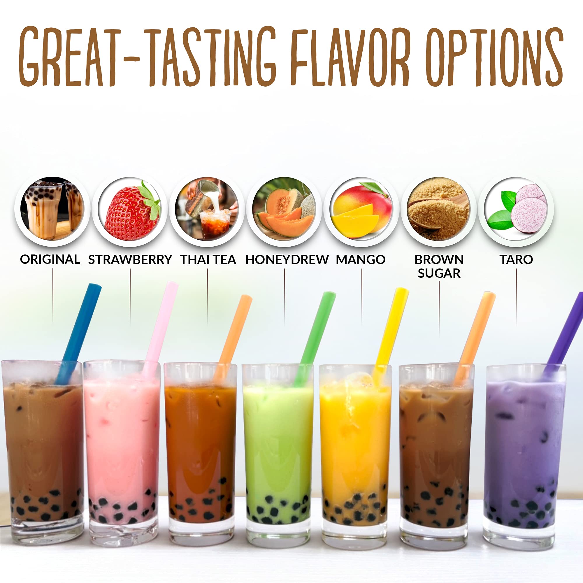 bubble tea flavors